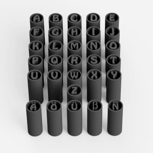 Download STL file Filter Tips - Pack Letters Weed Filters • 3D printing ...