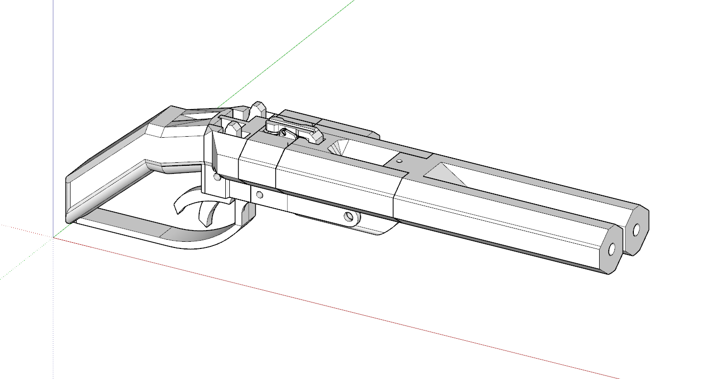 STL file Airsoft Double Barrel Shotgun 🔫・3D printer model to download・Cults