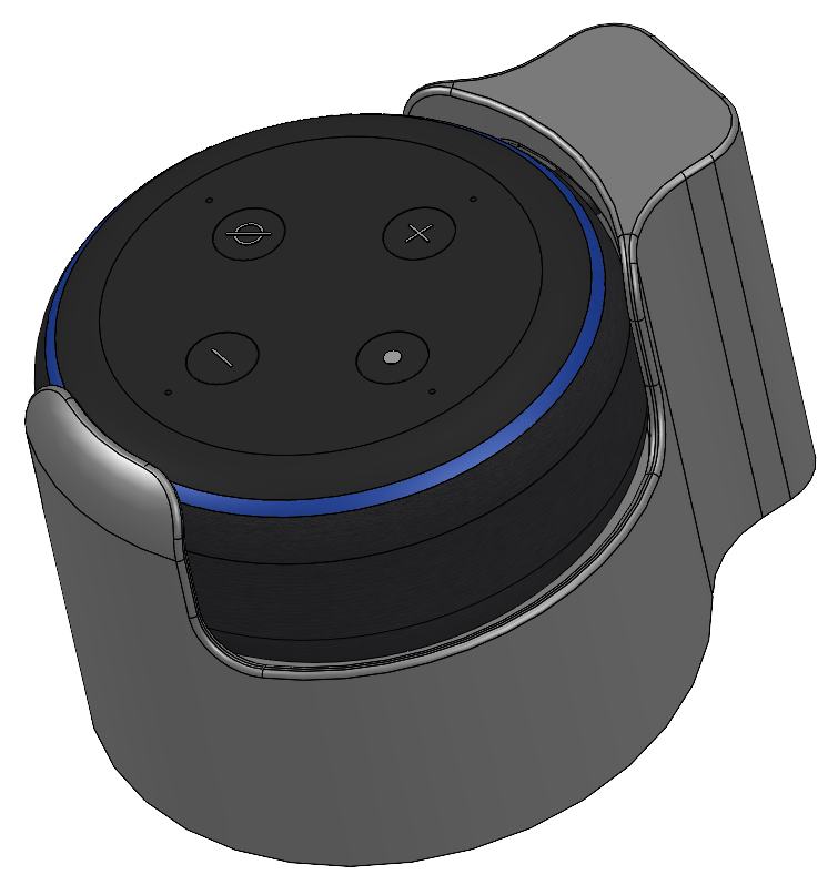 Free STL file Amazon Echo Dot 3 Socket Mount・3D printer model to ...