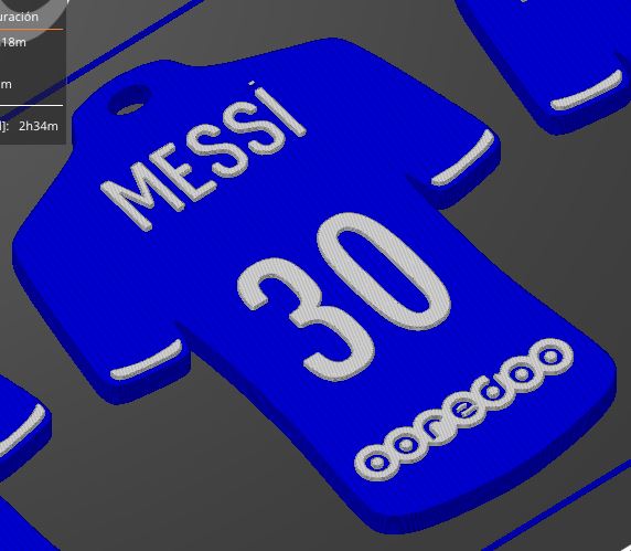 STL file PSG Messi, Neymar and Mbappé PSG key rings・Model to download ...