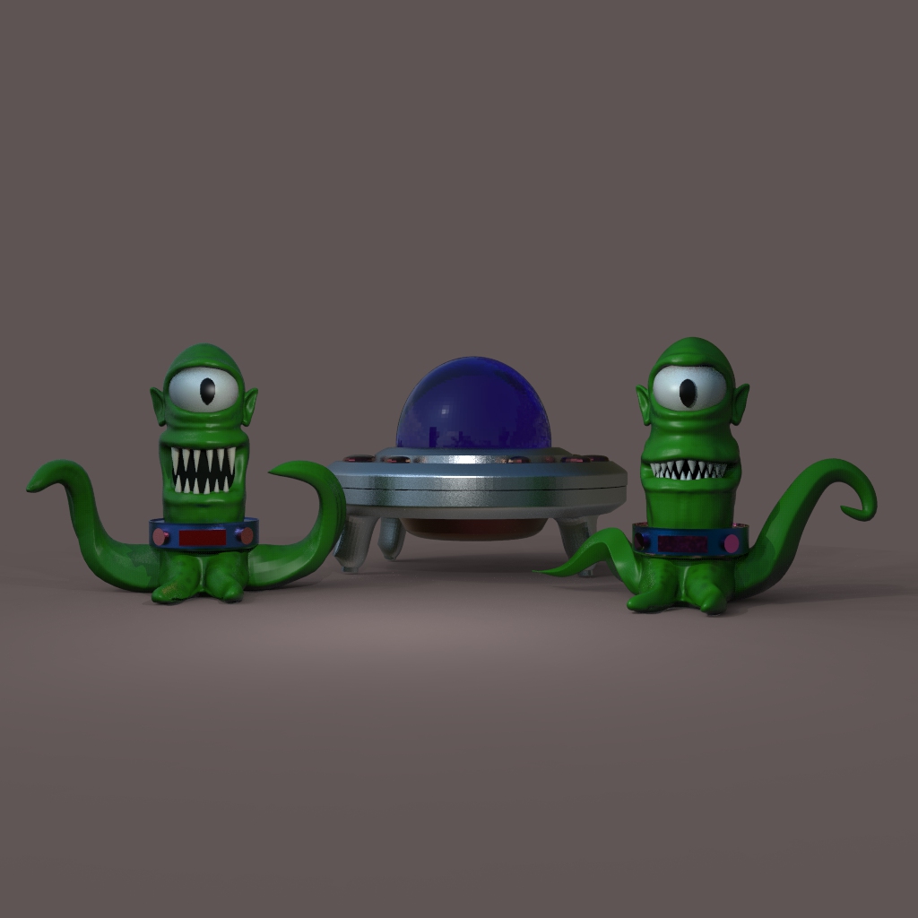 STL file Kang and Kodos・3D printer design to download・Cults
