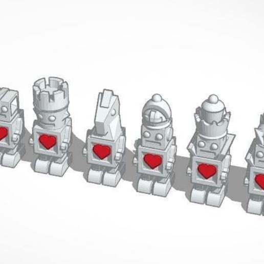 Download free OBJ file Bot Chess • 3D printing design ・ Cults