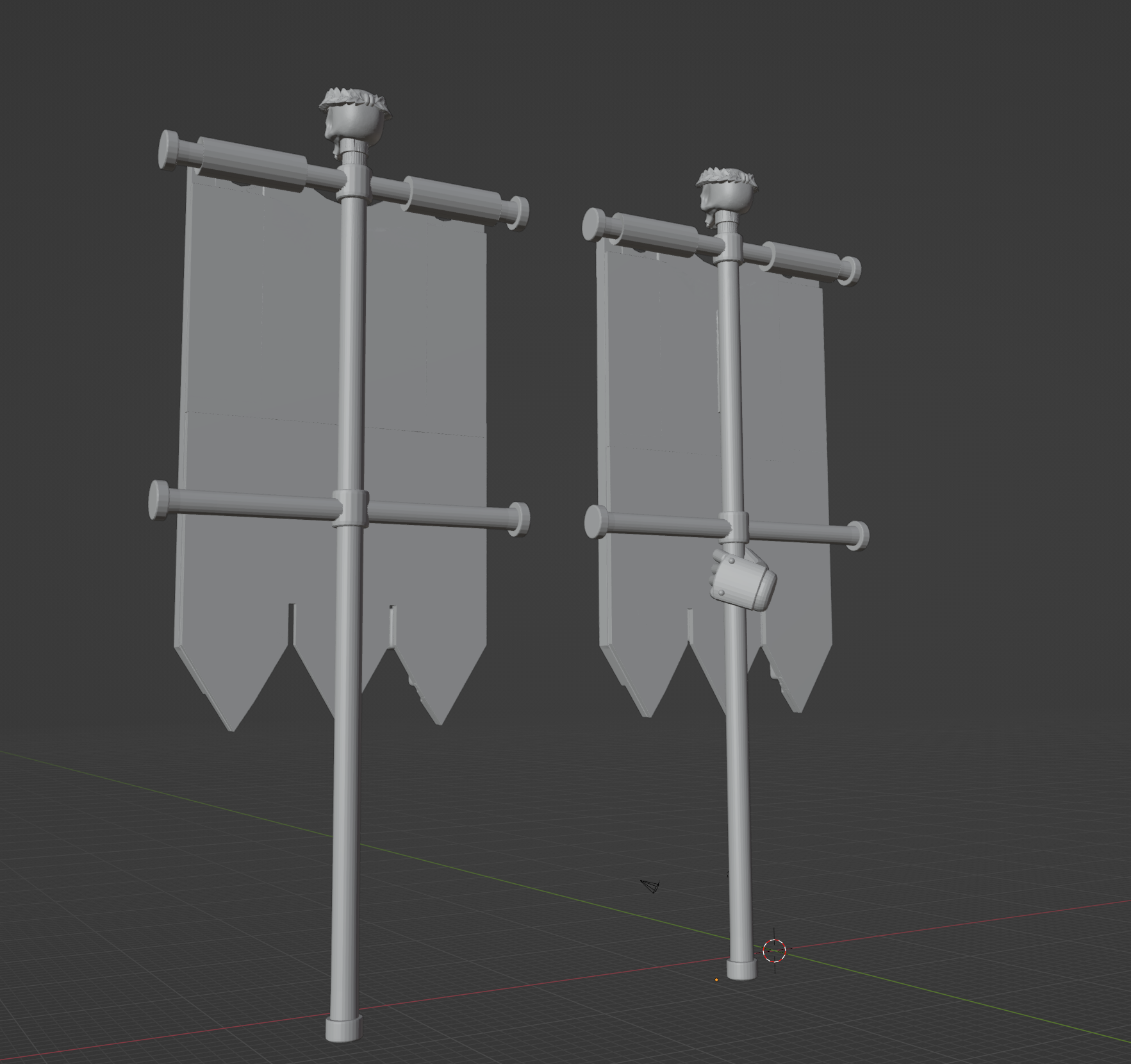 STL file Iron Warriors 4th Legion banner・Design to download and 3D ...