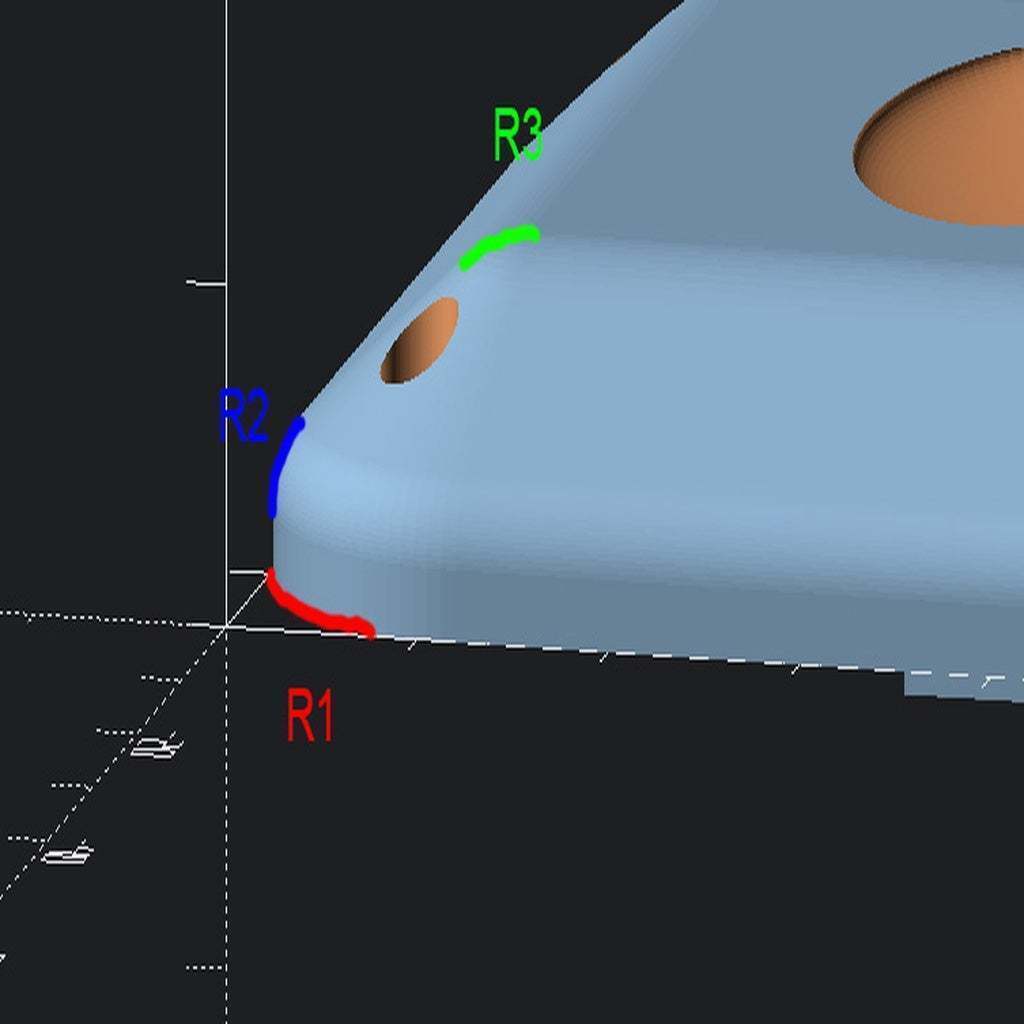 Free SCAD file Anbernic RG350 backplate generator・3D printable model to ...