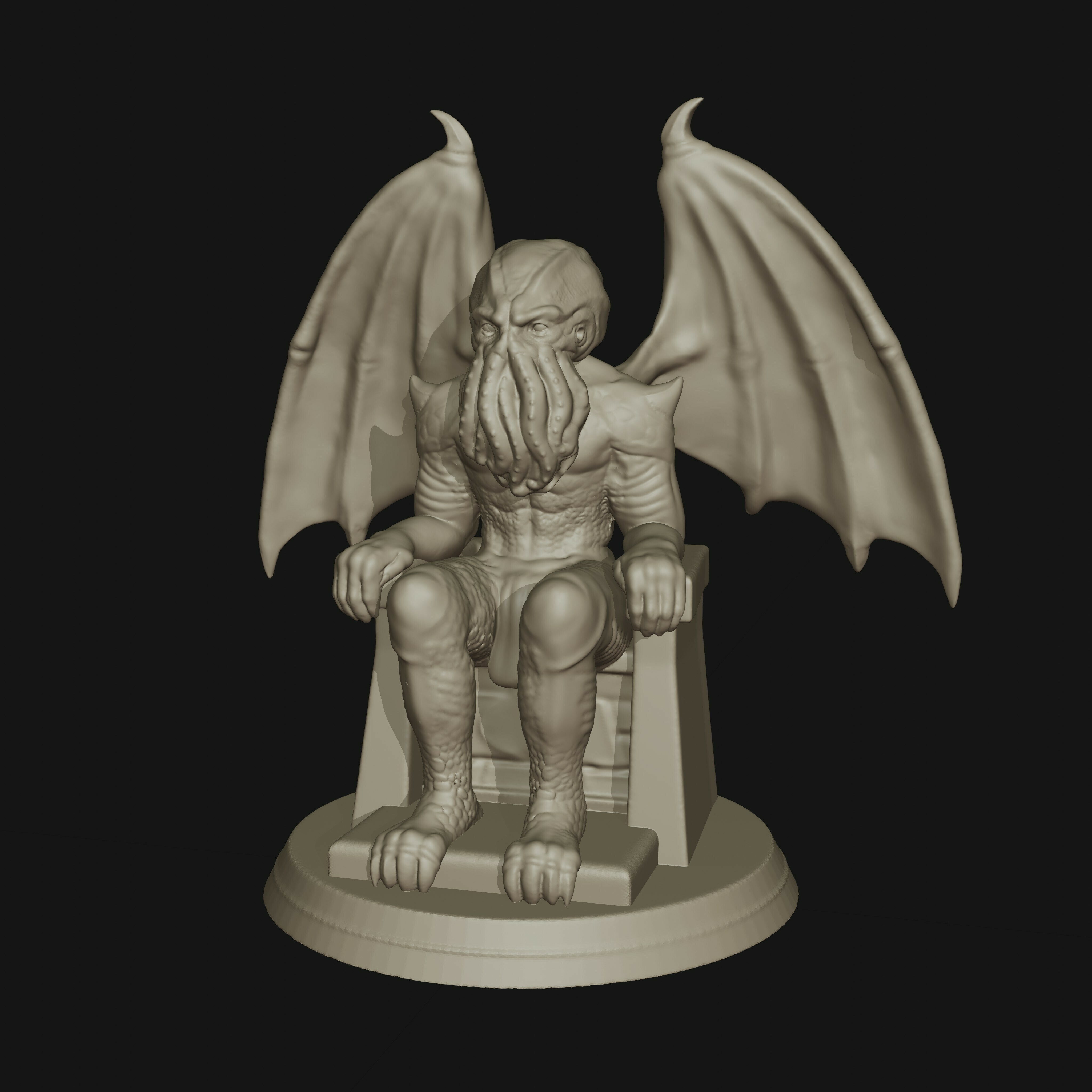 STL-Datei Cthulhu 🐉・3D-druckbares Modell zum Herunterladen・Cults