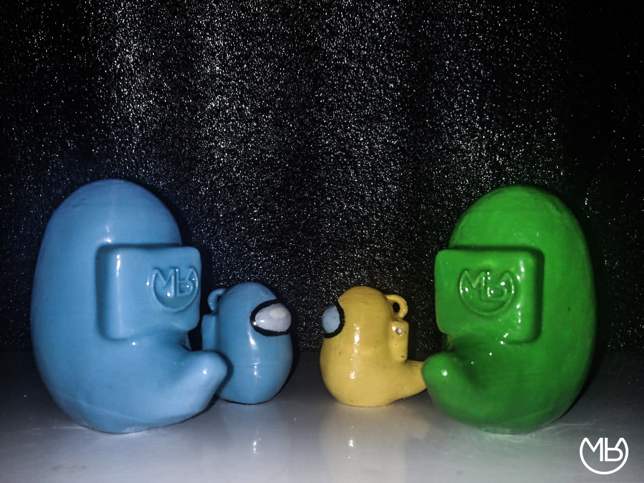 Archivo STL Among Us Ghost Keychain + Doll・Objeto para impresora 3D ...