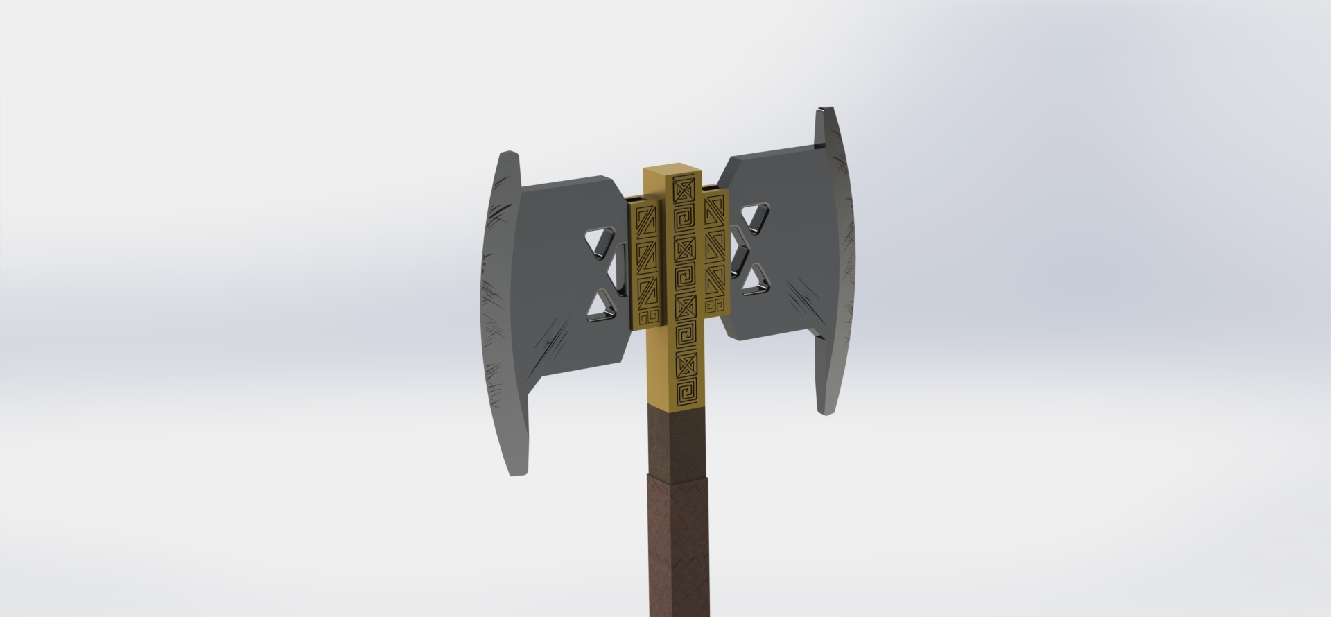 3D file Gimli battle-axe-Lord Of The Rings-LOTR ready 3d print model・3D ...