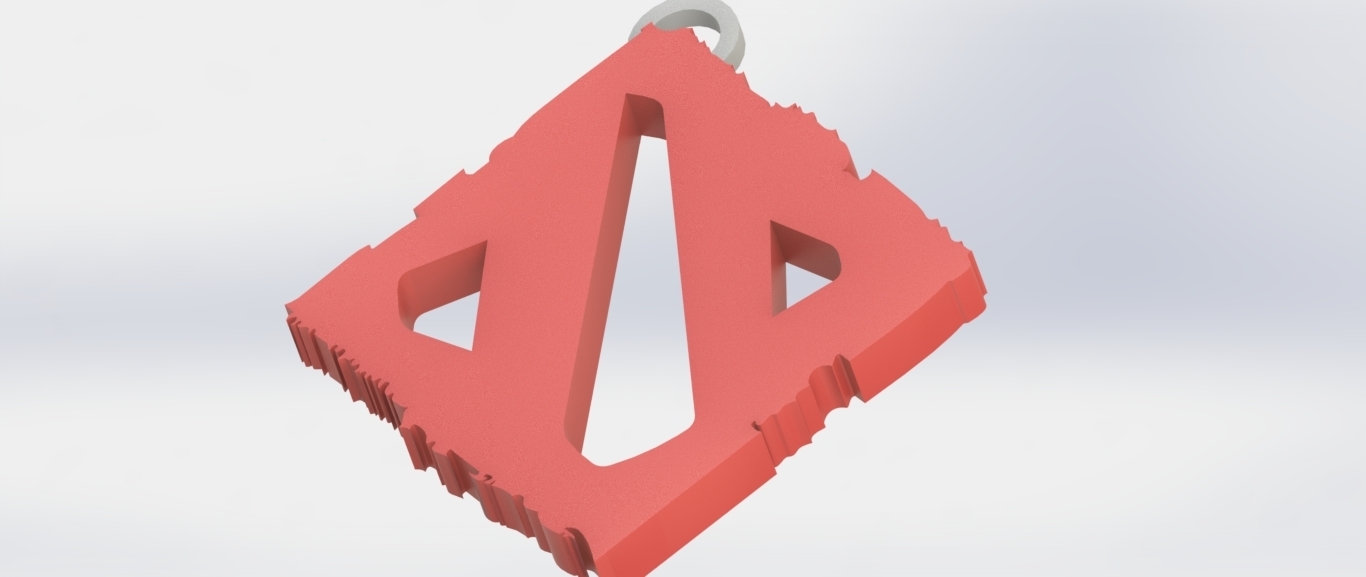Free STL file DOTA2 Logo -Keychain・3D printer design to download・Cults