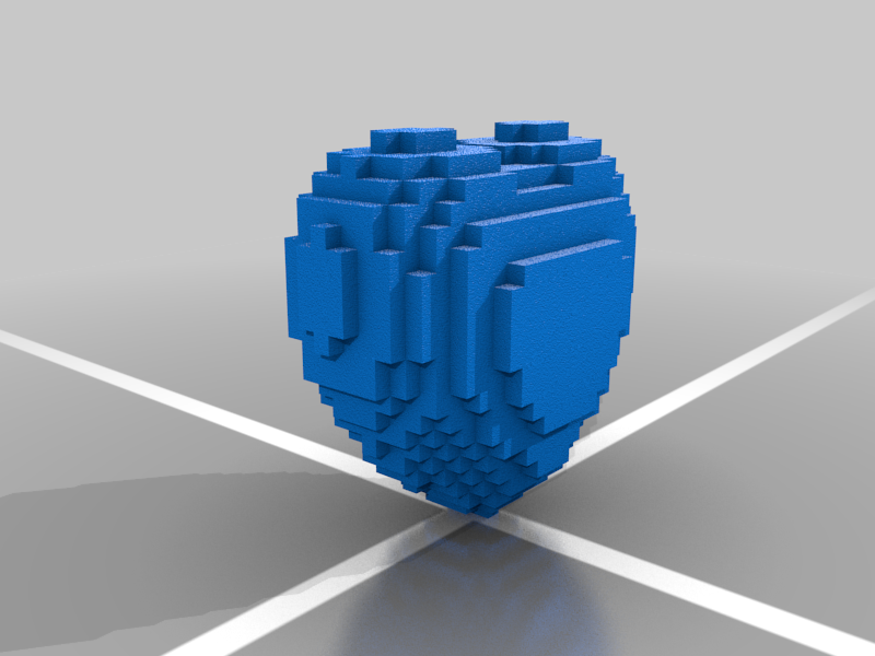 Archivo 3D gratis Voxel Heart full openscad・Plan imprimible en 3D para ...