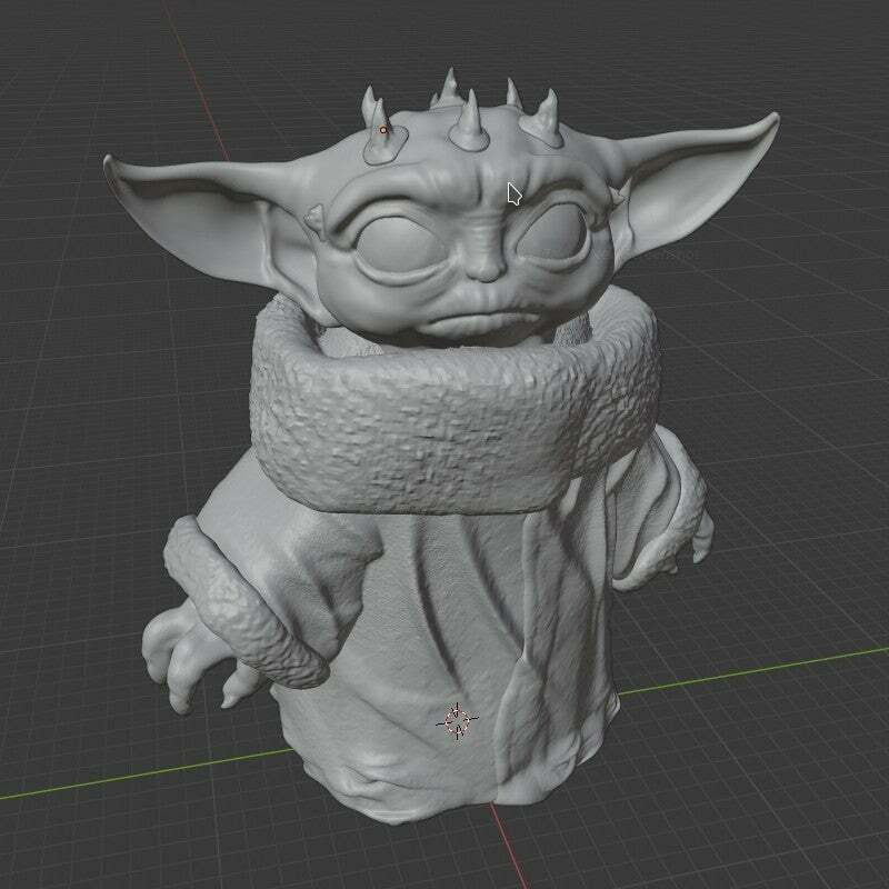 Free STL file Darth Grogu - Sith baby Yoda・3D printable design to ...