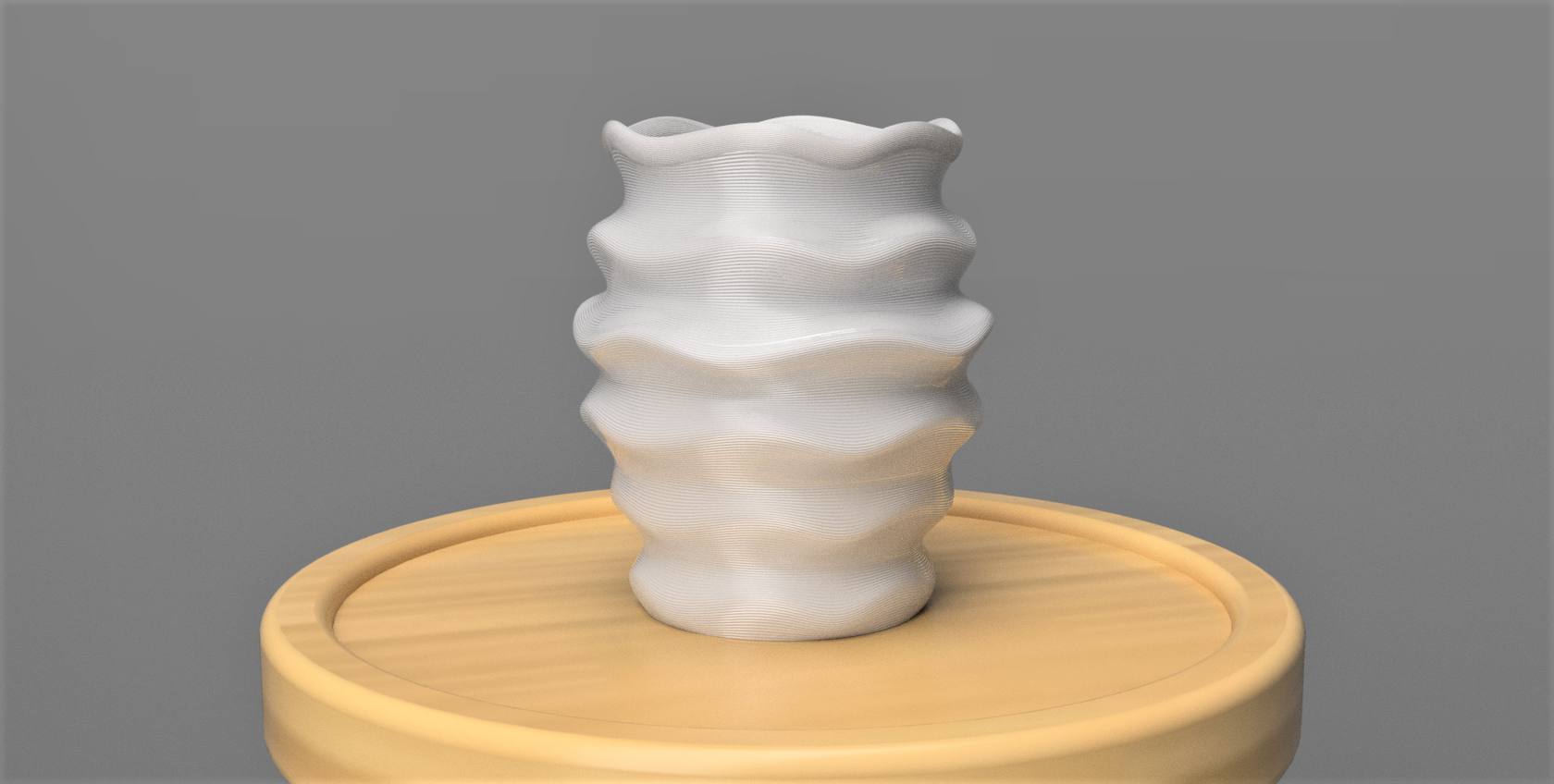 Free STL file Waves Pot・3D printer design to download・Cults