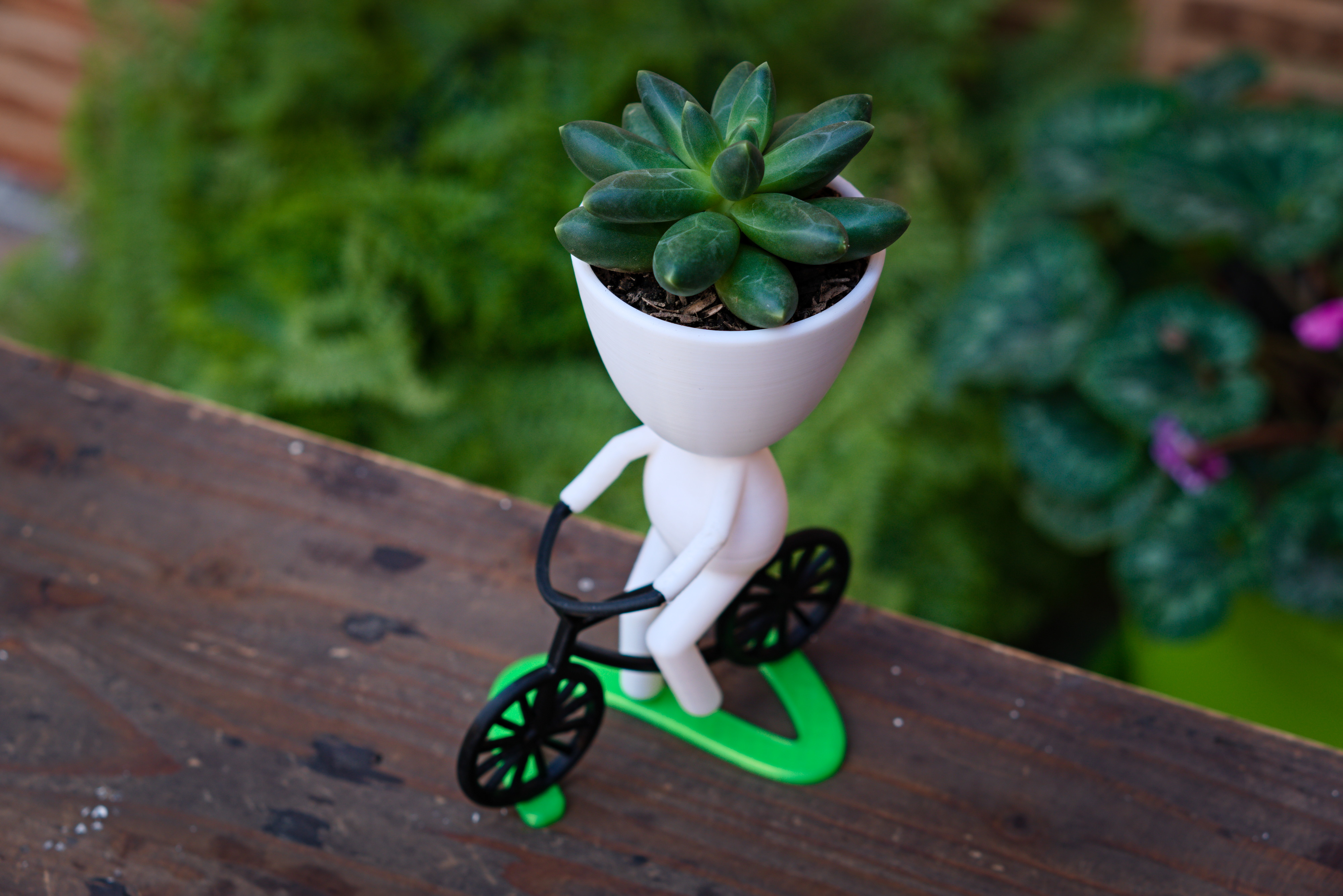 STL file Robert Planter on bike・3D print design to download・Cults