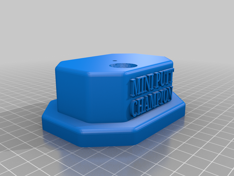 Free STL file Mini putt Champion trophy (remix)・3D printing idea to ...