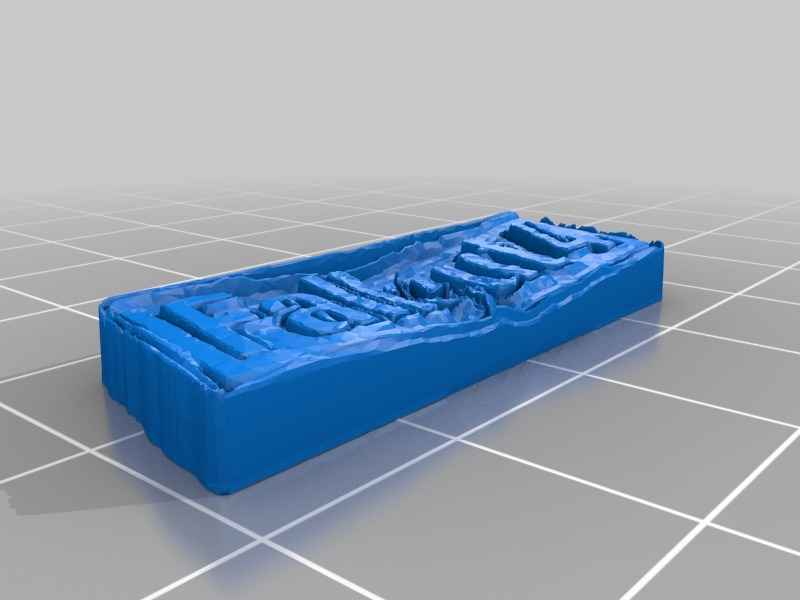 Free 3D file Fallout 4 distressed name plate・3D print model to download・Cults