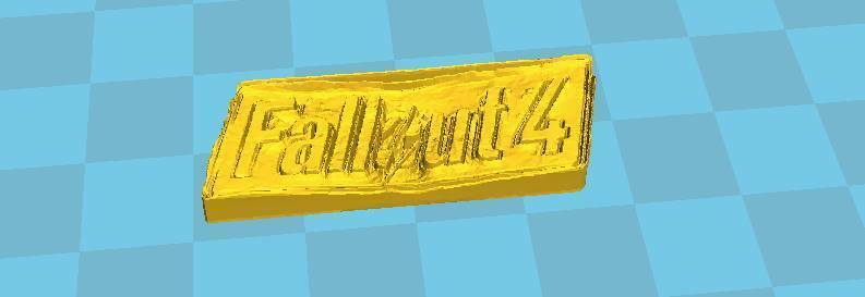 Free 3D file Fallout 4 distressed name plate・3D print model to download ...