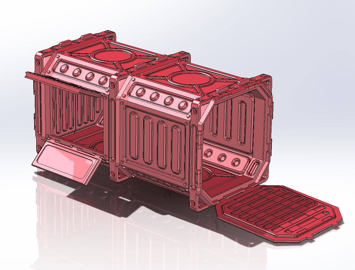 STL file Variable Container Kit for 28mm・Model to download and 3D print ...