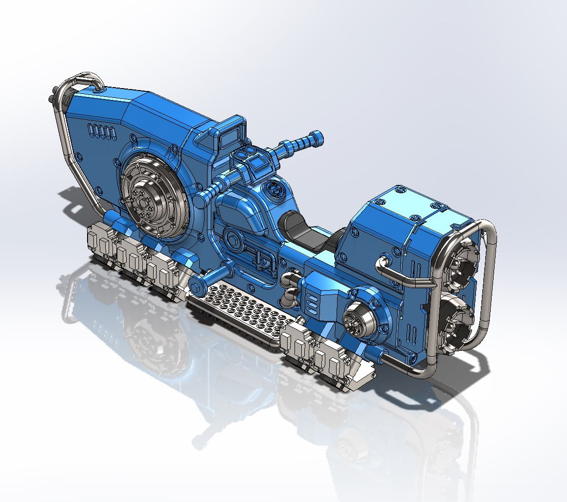 STL file Jetbike for Space Soldier 🛰・3D printable design to download・Cults