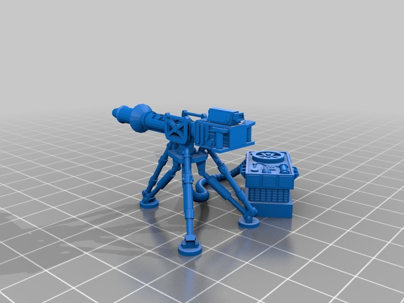 Free STL file Star Wars Legion Scaled E Web Heavy Blaster ⭐・3D print ...