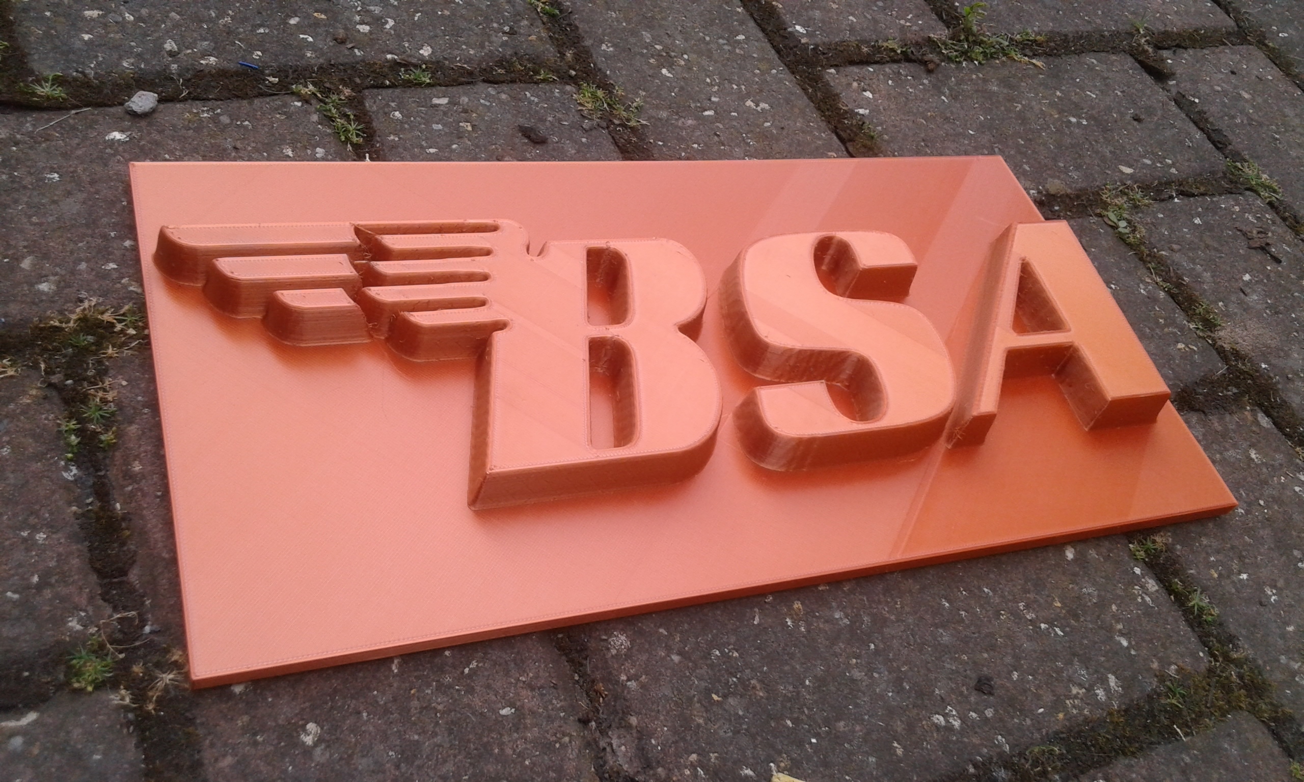 STL file BSA BIRMINGHAM SMALL ARMS 3D WALL BADGE SUPPORTLESS・3D print ...