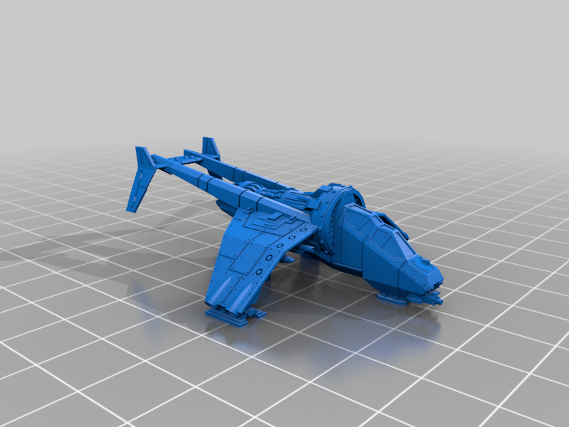 Free STL file Epic scale human attack VTOL 🦢・3D print object to ...