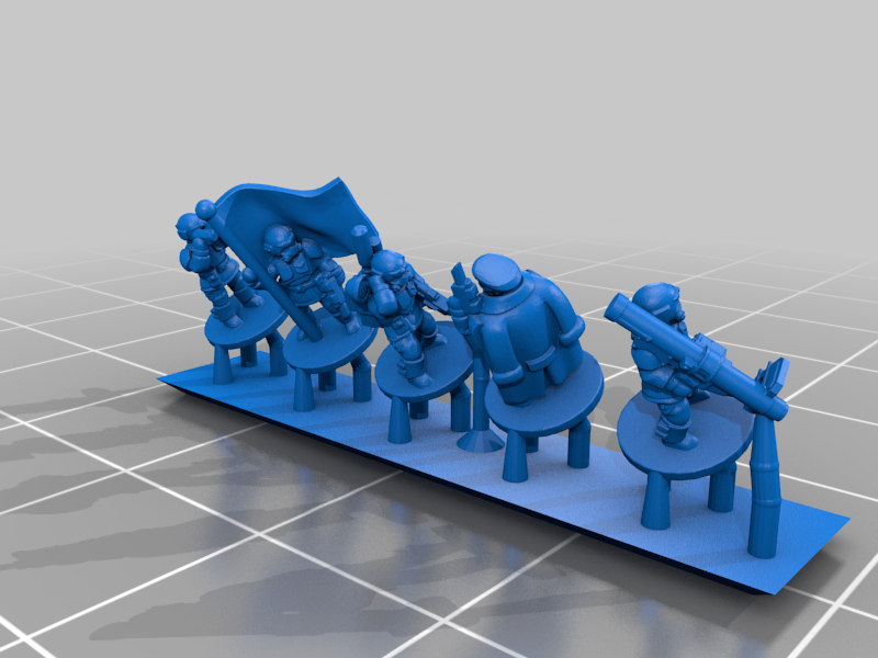 Free STL file Epic scale Infantry Company 🚗・3D printer model to ...