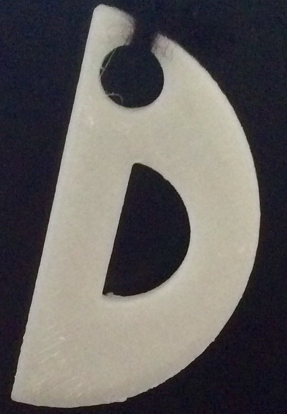 Free 3D file D Keychain 🗝️・Object to download and to 3D print・Cults