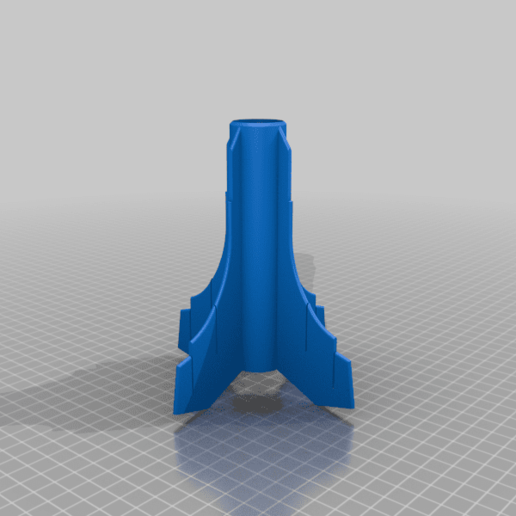 Download free STL file Estes USS Hyperion (kit# 1383) Fin Can • 3D ...