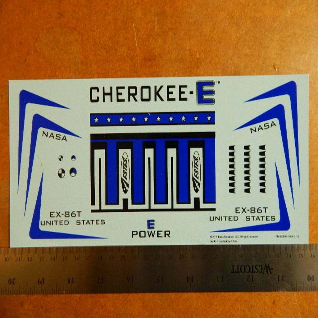 Estes Rocket Nasa Decals