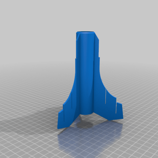 Download free STL file Estes USS Hyperion (kit# 1383) Fin Can • 3D ...