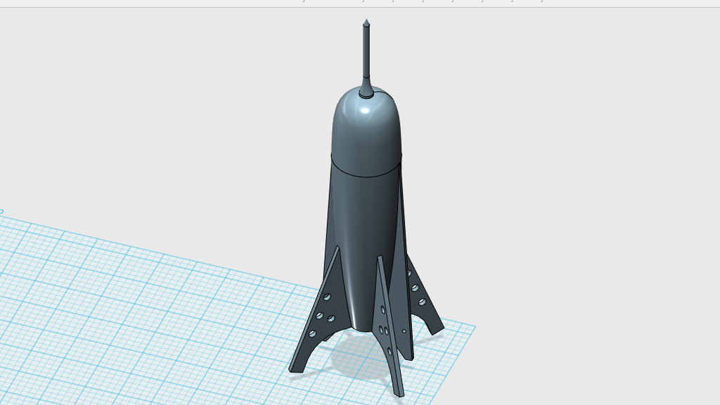 Free 3D file Sci-Fi Moon Rocket 🌙・3D print design to download・Cults