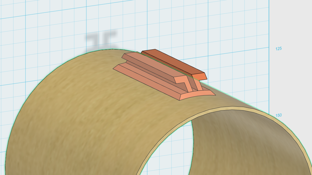 Free STL file 1010 Conformal Rail Guide for 75mm Tubing with Backing ...