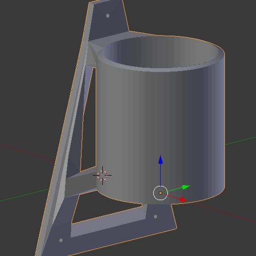 Download free STL file Cup Holder with Mounting Holes • 3D print ...