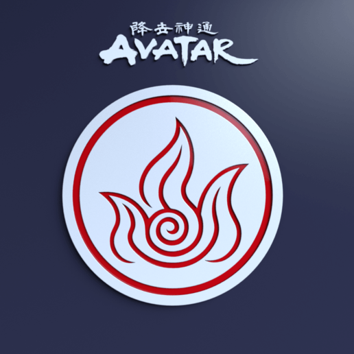 Download STL file ATLA Fire Nation Drink Coaster • 3D print template ...