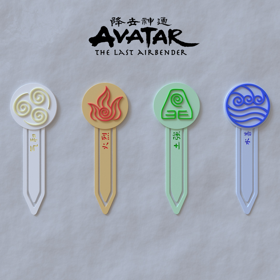Файл STL ATLA Water Tribe Bookmark・3D-печатная модель для загрузки・Cults
