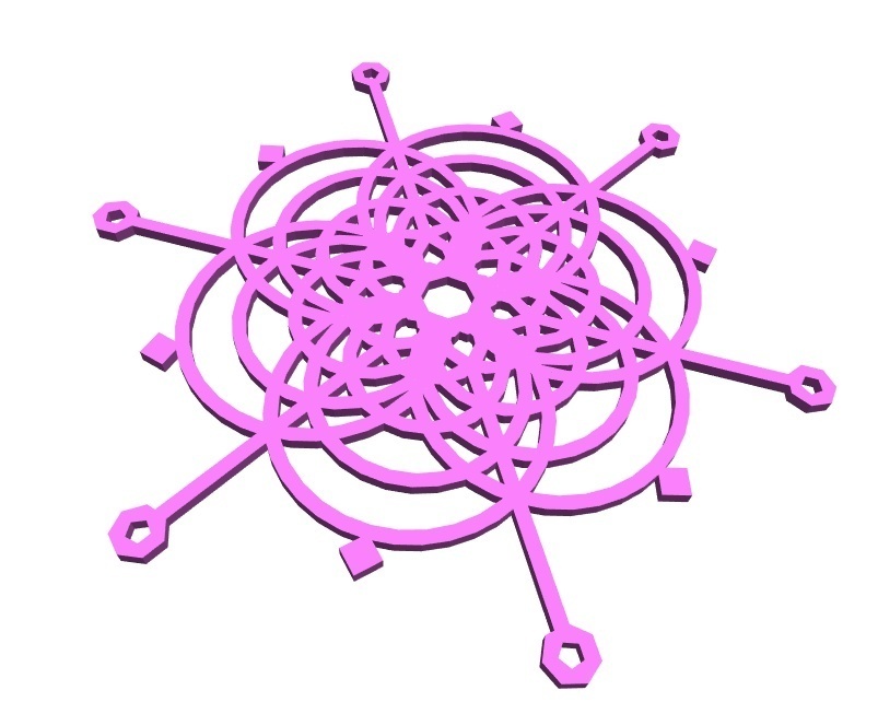 Free 3D file Fancy Flake ️・Object to download and to 3D print・Cults