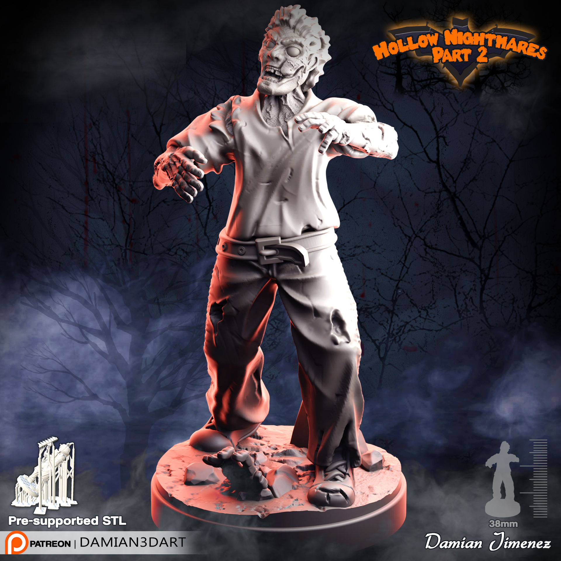 STL file Zombie miniature, zombie 3d printable zombicide・3D print model ...