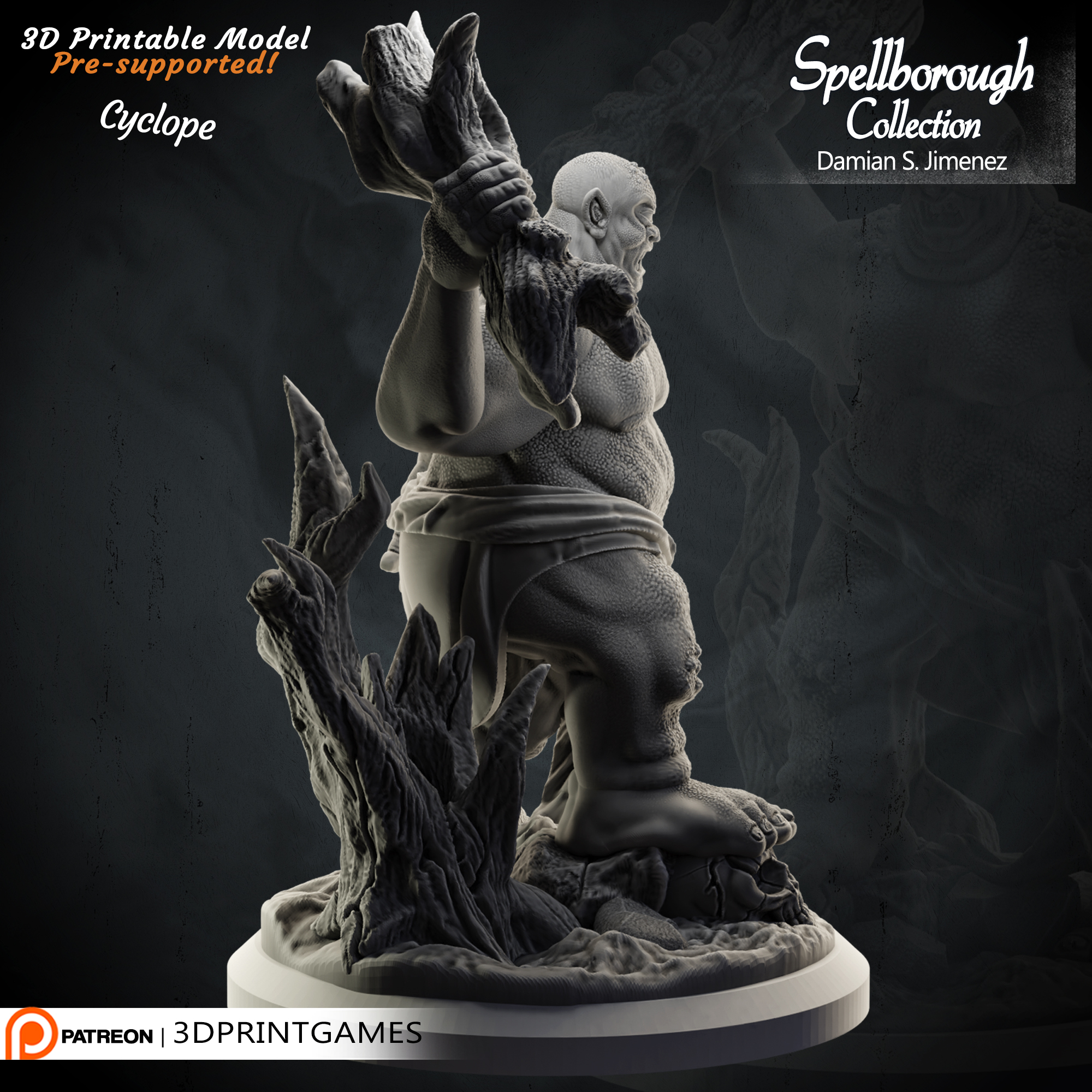 Archivo STL Cyclops 3d printable character for board games and tabletop ...