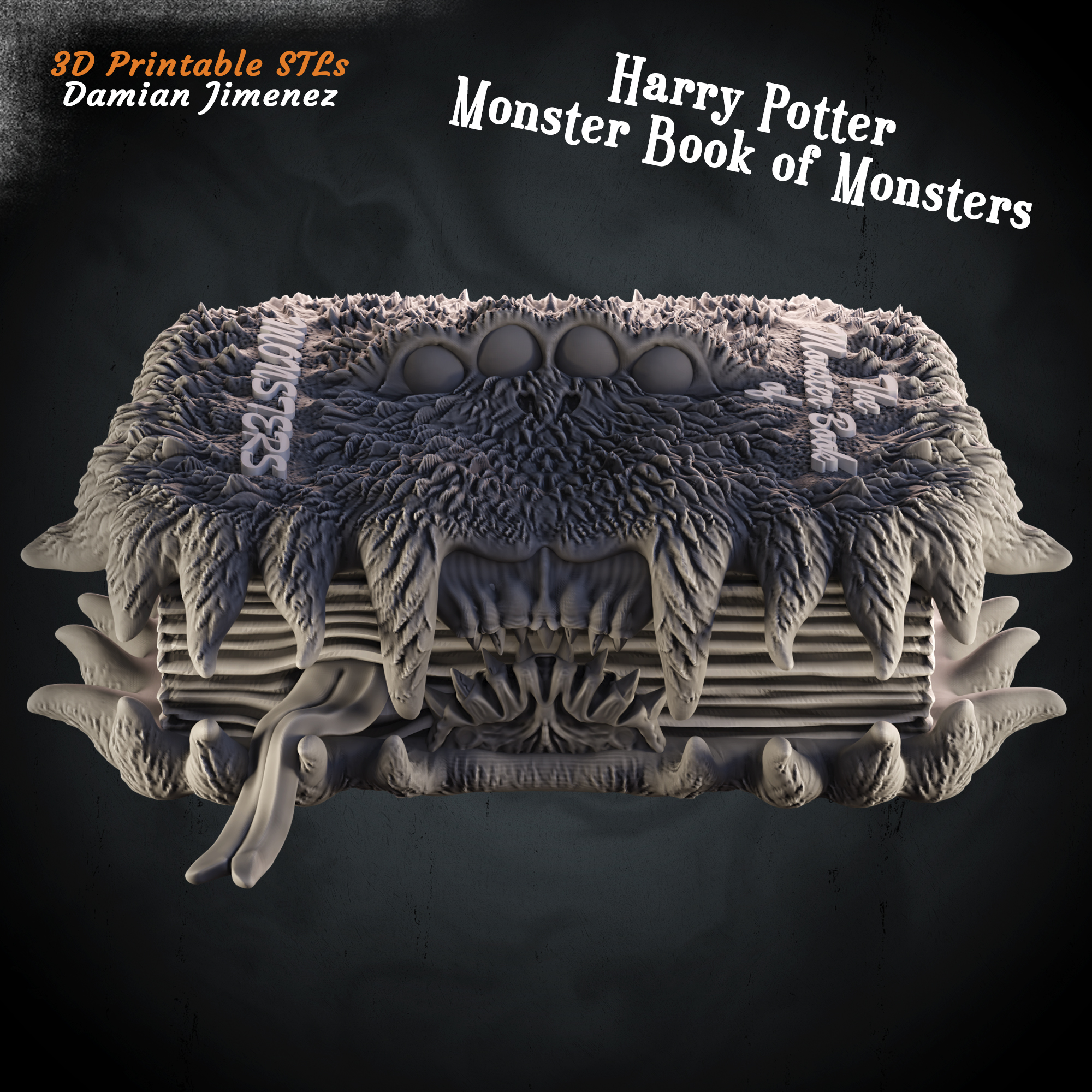 STL file Harry Potter The Monster Book of Monters 👹・3D printing model ...