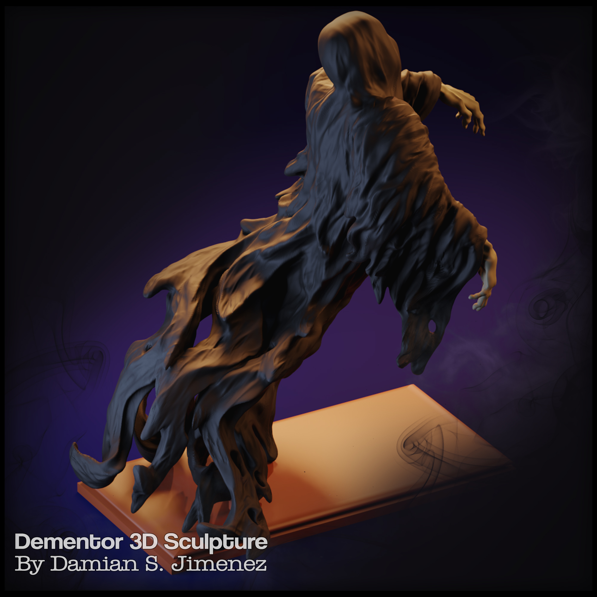 Archivo STL Dementor Sculpture from Harry Potter・Diseño imprimible en ...