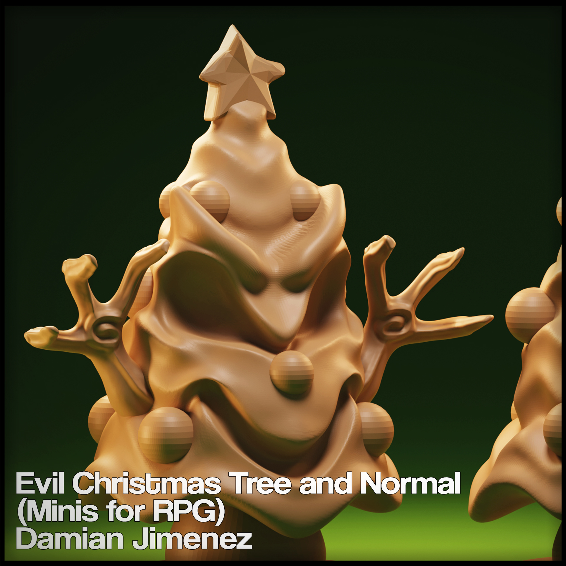 STL file Evil Crhistmas Tree Miniature for tabletop RPG・Model to ...