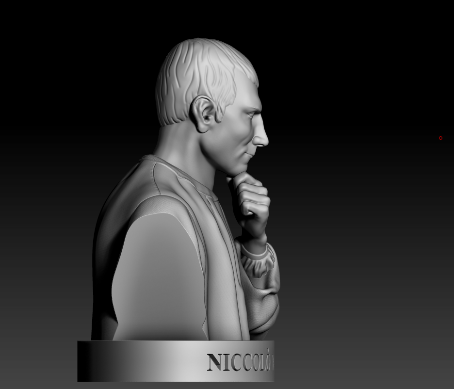 Archivo OBJ Escultura modelo 3d de Nicolás Maquiavelo・Modelo de ...