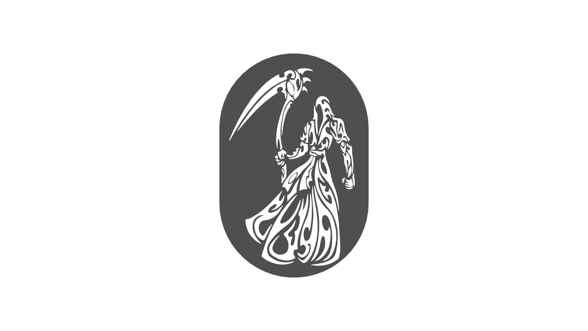 STL file The Angel Of Death 2D Wall Decor・Template to download and 3D ...