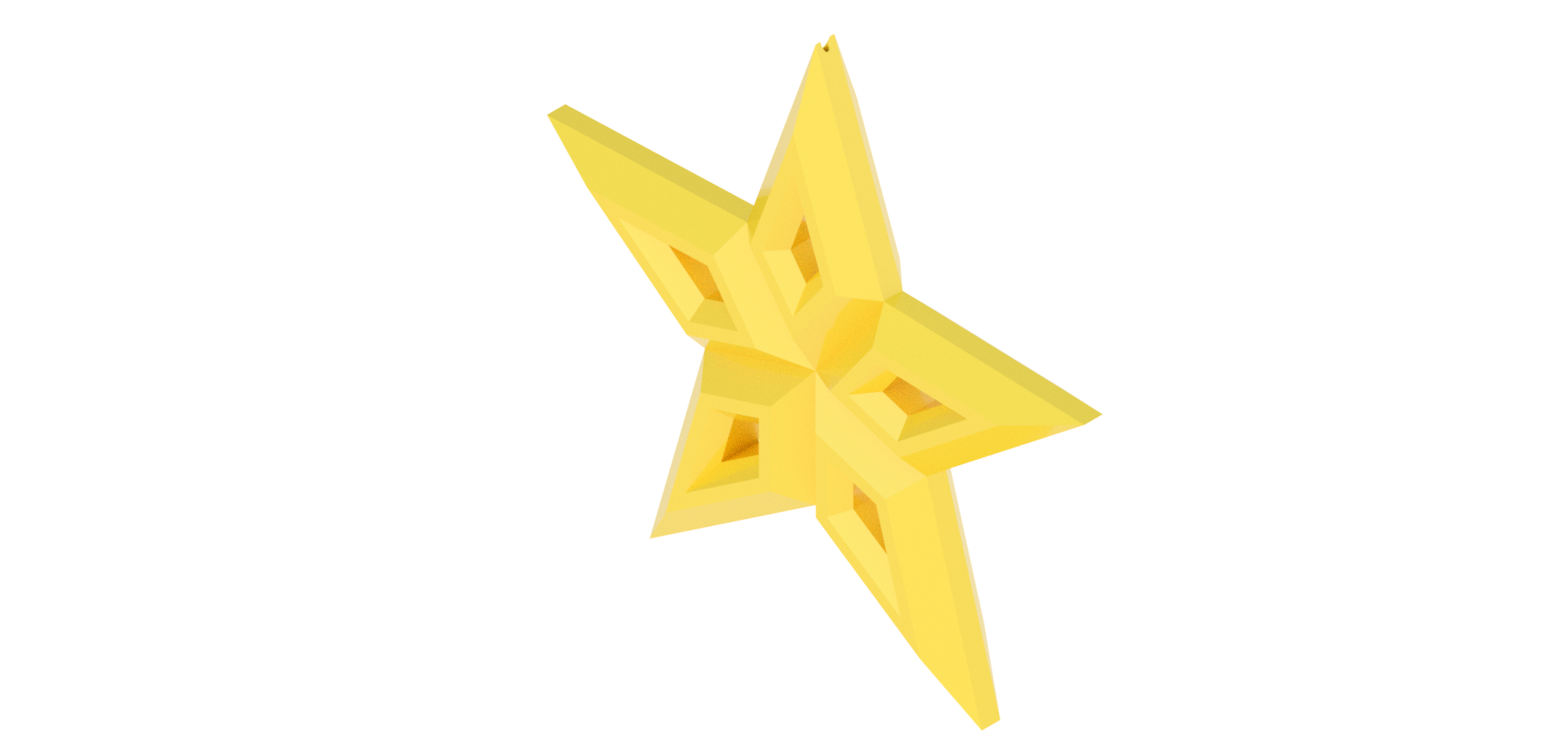 STL file christmas star tree ornament・Model to download and 3D print・Cults