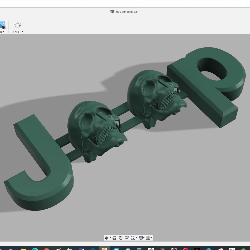 STL file Jeep Skull Logo Skull Jeep Emblem 💀・3D printer design to ...