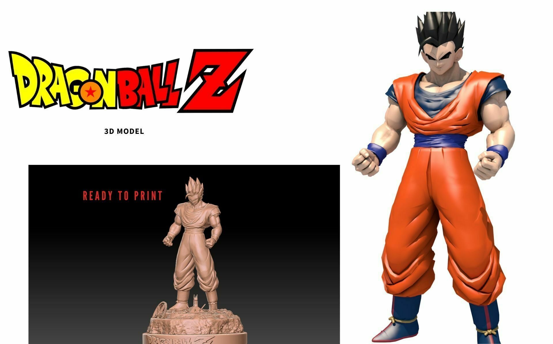 Free STL file gohan mystic hd 🐉・3D printing design to download・Cults
