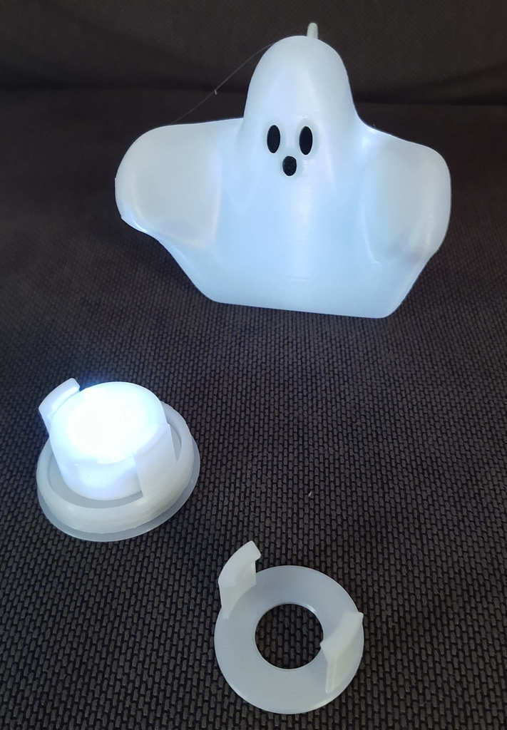 Free 3D file Candle holder for the "Ghost LED Tealight Lamp"・3D printer ...