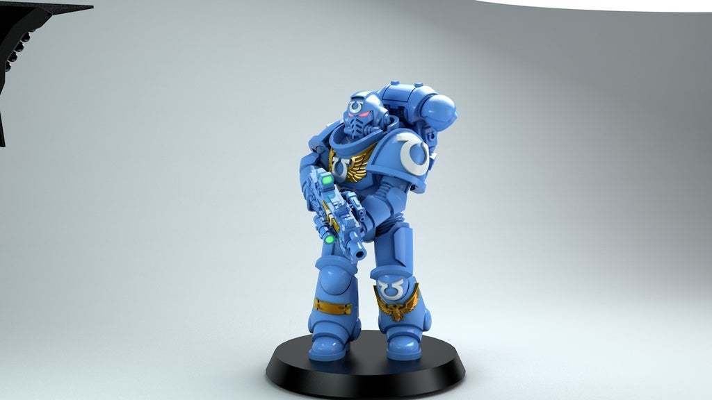 Free STL file MK10 Helmet Ultramarines relief sticker・3D printer model ...