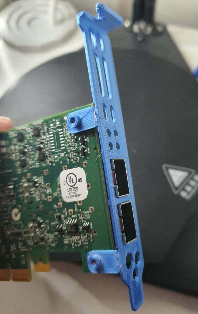 Free STL file HP Qlogic NC523 Back PCI Bracket/plate 🔙・3D printer ...