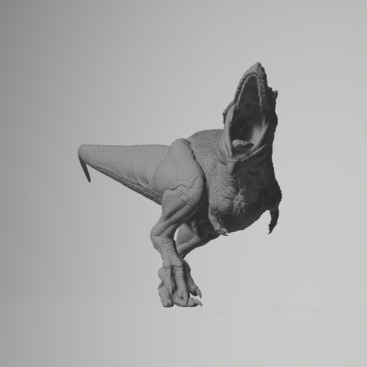 Descargar archivo STL gratis El T-Rex ataca o disputa la presa • Objeto ...