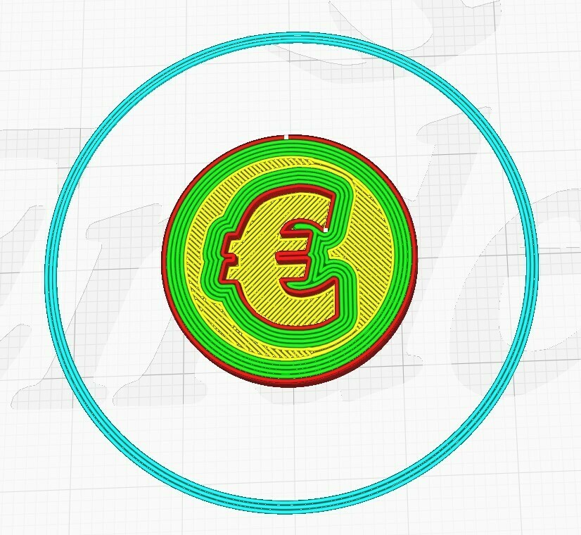 Free 3D file Euro Coin for Shoppimg Cart 💶・Object to download and to 3D ...